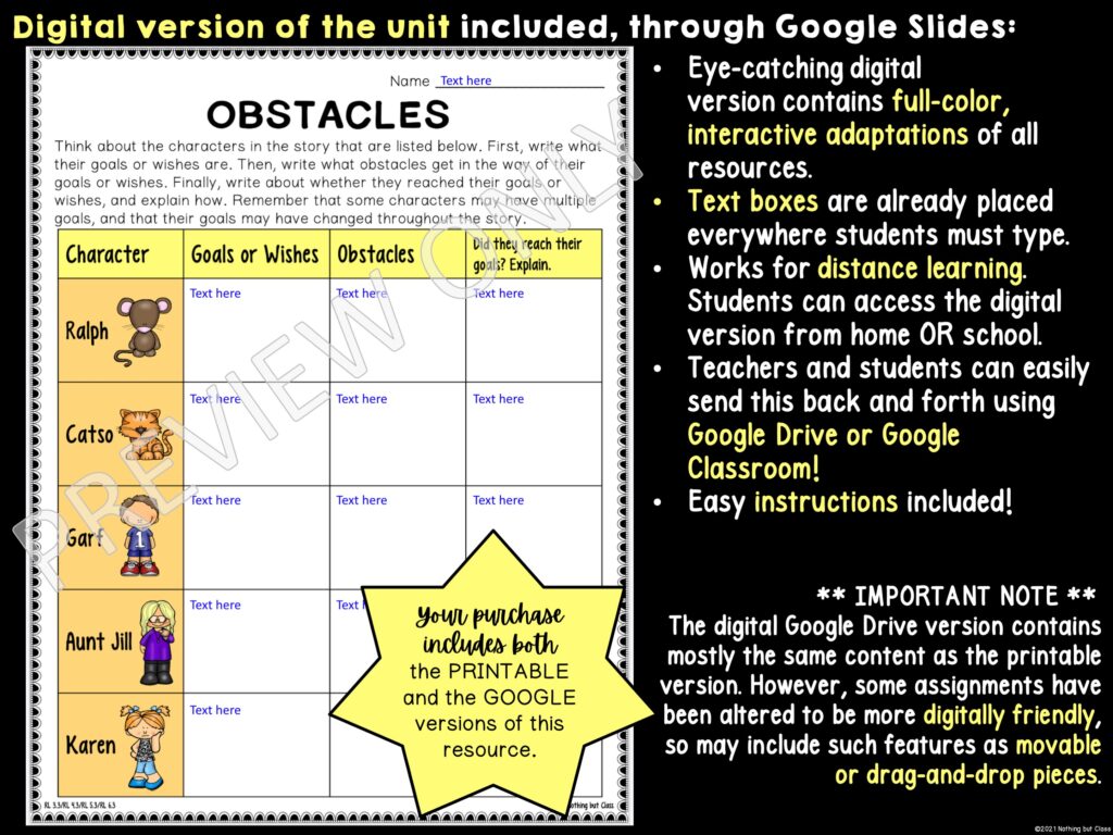 Runaway Ralph Novel Study Unit | Comprehension and Vocabulary with ...