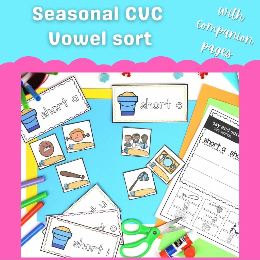CVC word sort phonemic awareness | Made By Teachers