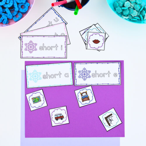 CVC word sort phonemic awareness | Made By Teachers