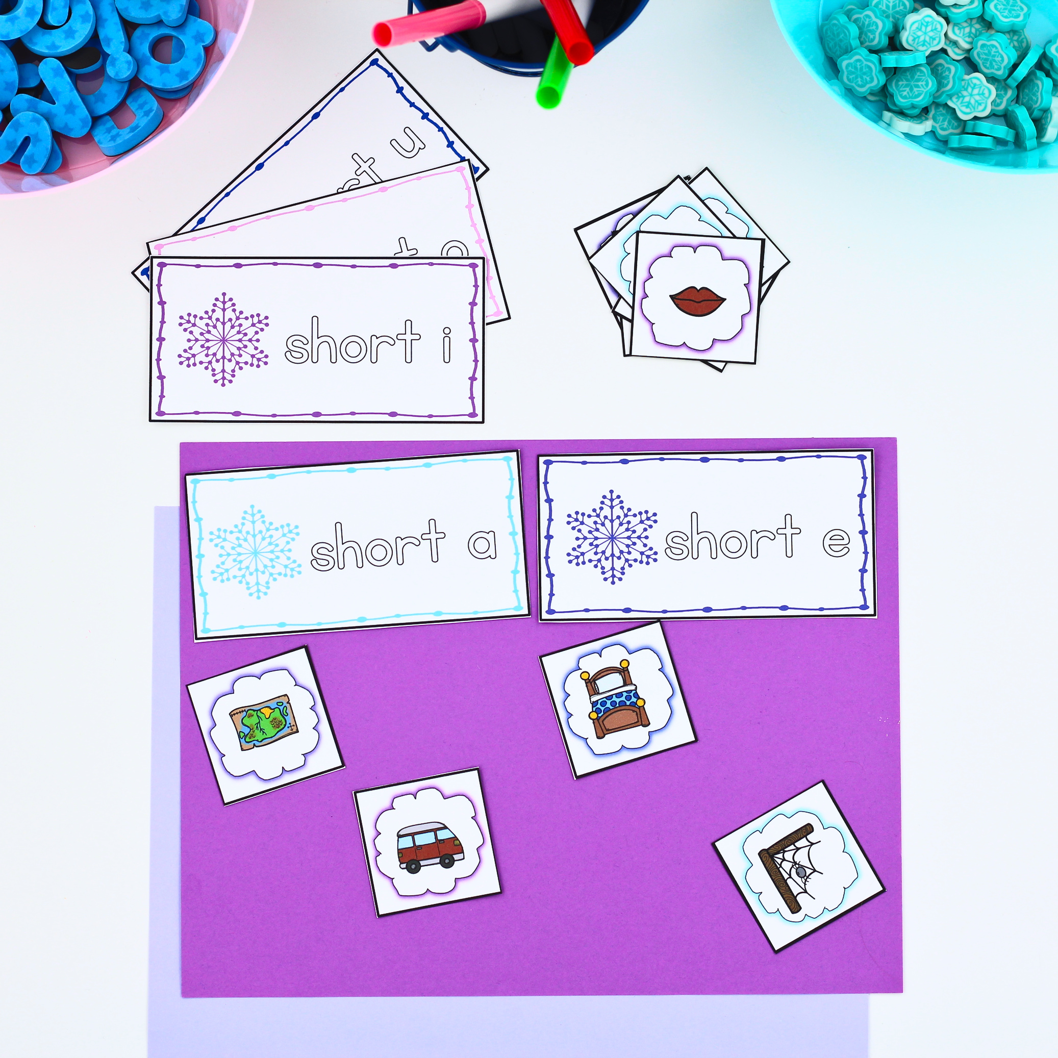 CVC word sort phonemic awareness | Made By Teachers