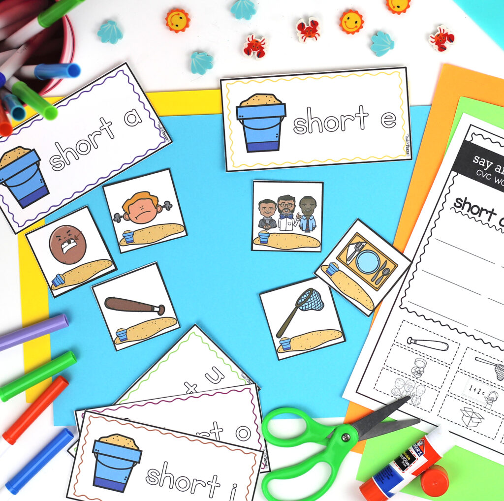 CVC word sort phonemic awareness | Made By Teachers