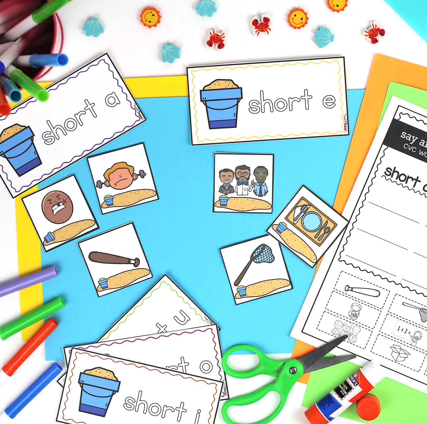 CVC word sort phonemic awareness | Made By Teachers