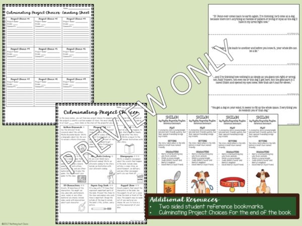 Shiloh Novel Study Unit | Comprehension and Vocabulary with Activities ...