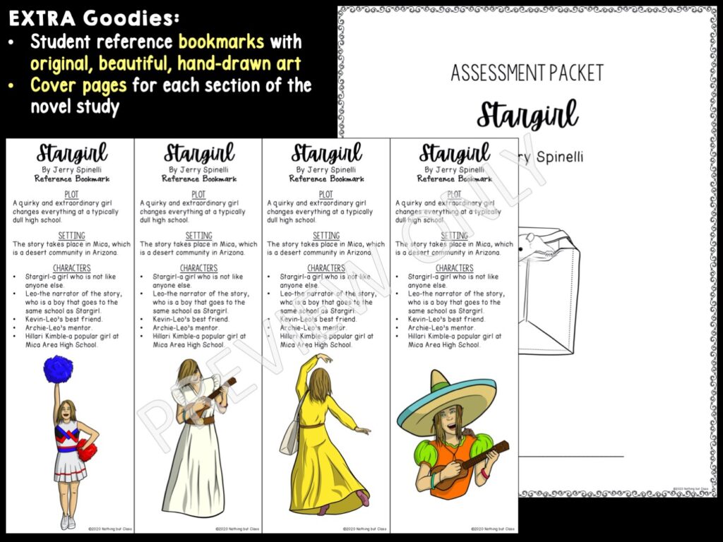 Stargirl Novel Study Unit | Comprehension and Vocabulary with ...
