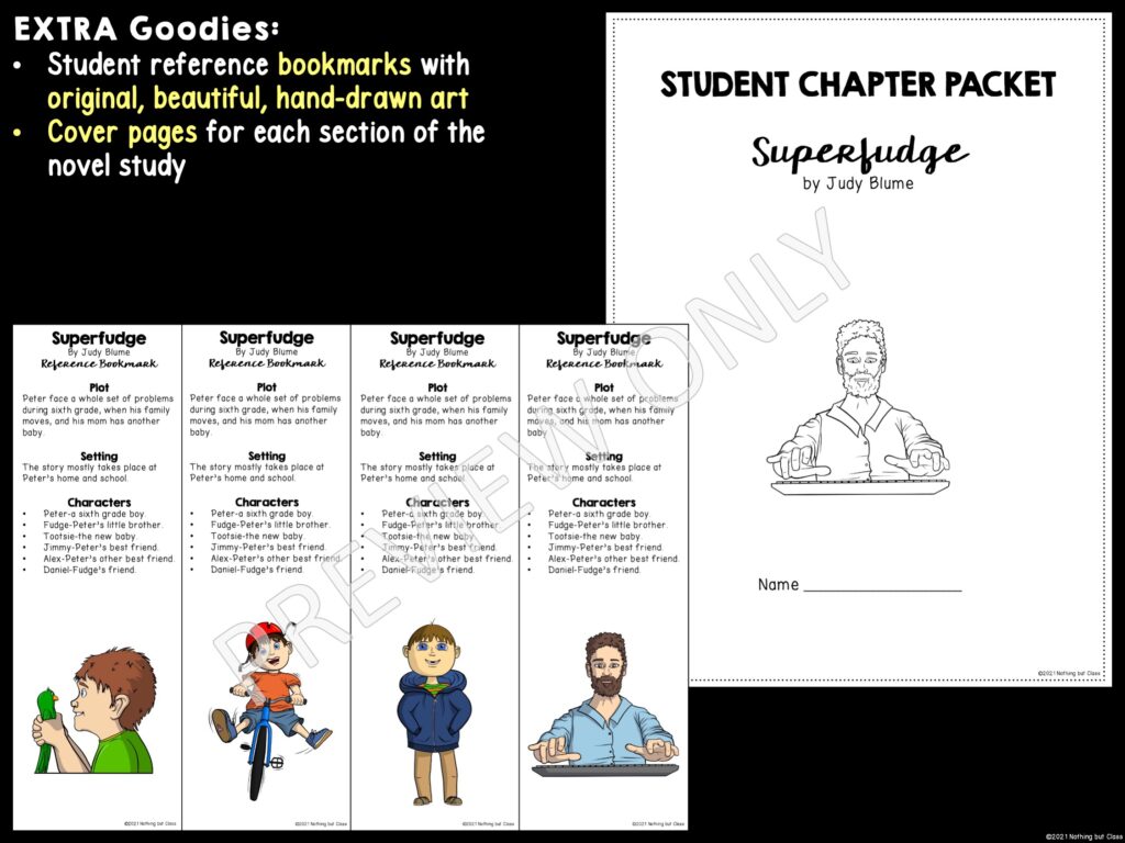 Superfudge Novel Study Unit | Comprehension and Vocabulary with ...