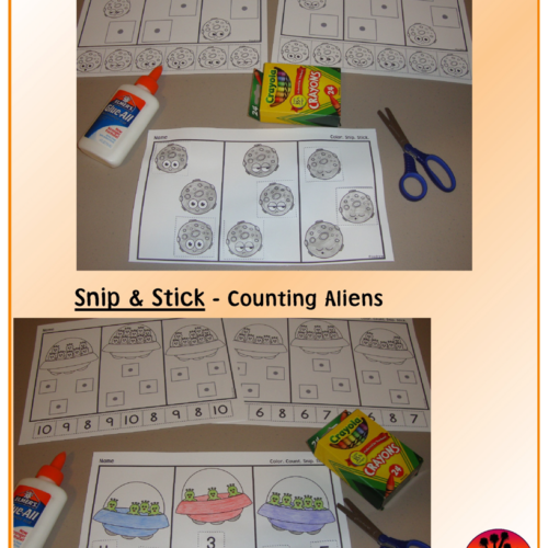 Scissor Skills Outer Space Centers Cut Paste No Prep Fine Motor Cutting ...