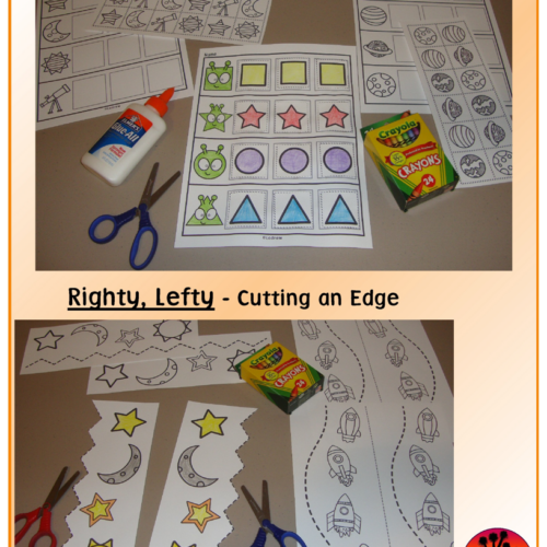 Scissor Skills Outer Space Centers Cut Paste No Prep Fine Motor Cutting ...