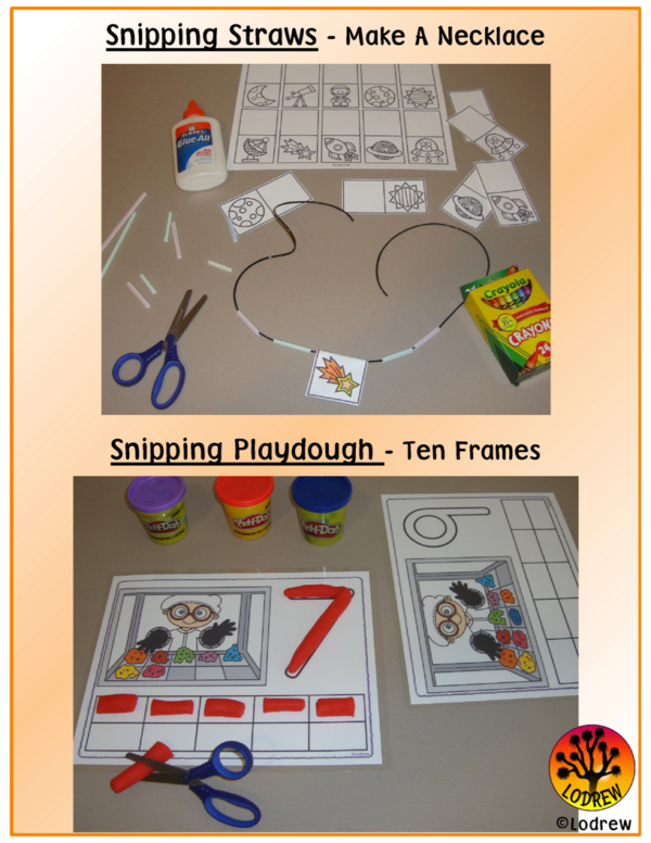 Scissor Skills Outer Space Centers Cut Paste No Prep Fine Motor Cutting ...