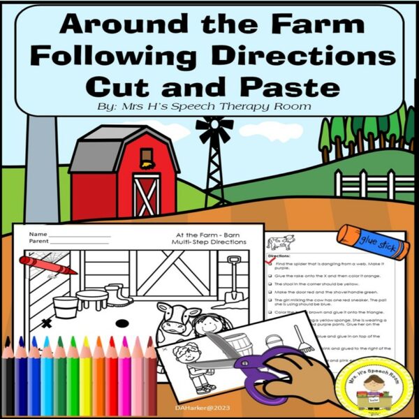 Around the Farm Following DIrections | Made By Teachers