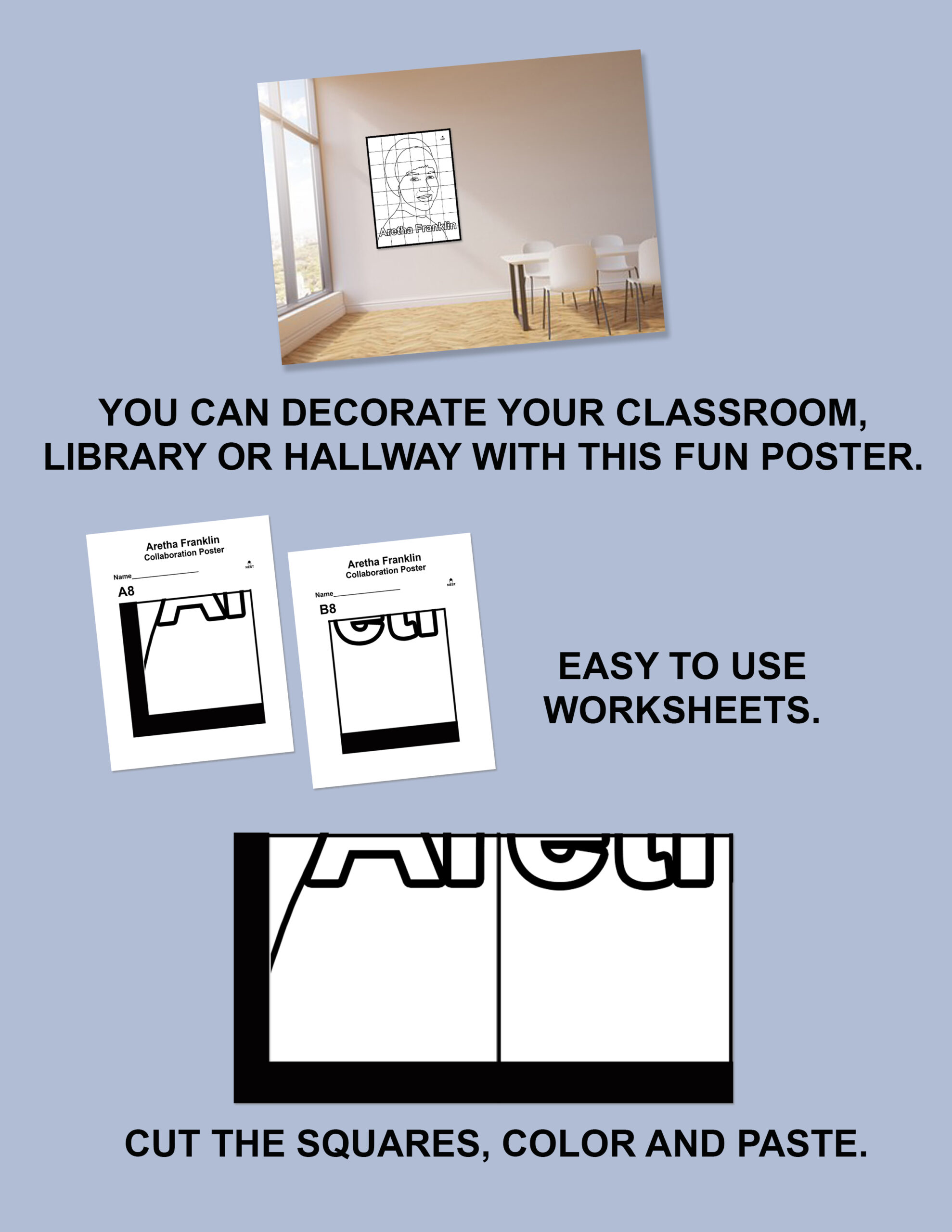 Aretha Franklin Collaboration Poster | Made By Teachers