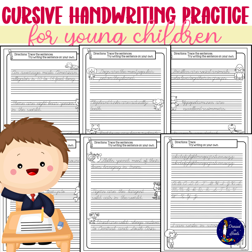 ABC Cursive Handwriting Practice for Young Children | Made By Teachers