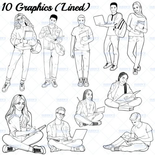 Teen Clipart, High School Students Clipart, Teenagers Clipart ...