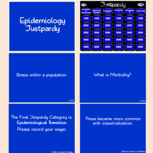 Epidemiology Justpardy Review Game and Study Guide | Made By Teachers