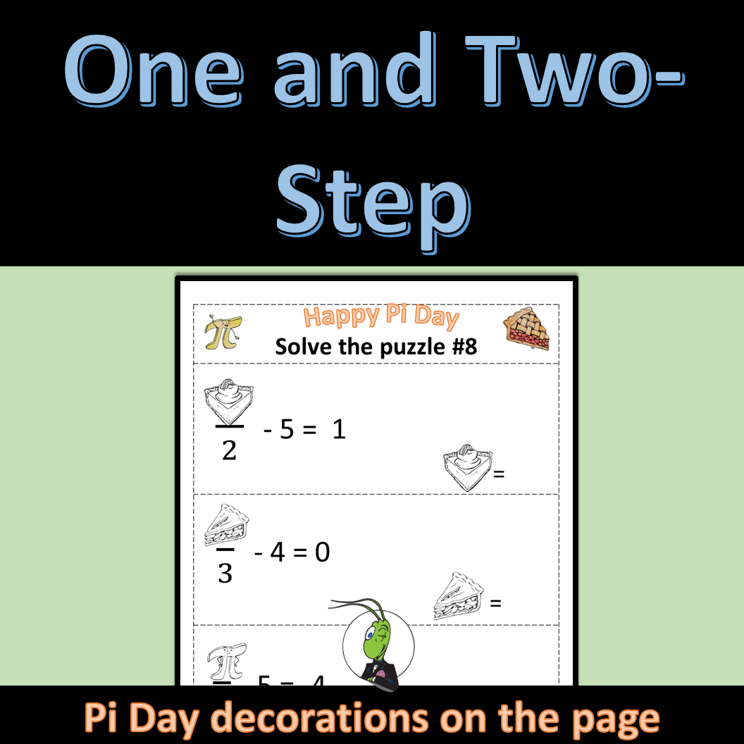 Pi Day Solving Equations | Number Sense Logic Puzzles | Algebra 1 ...