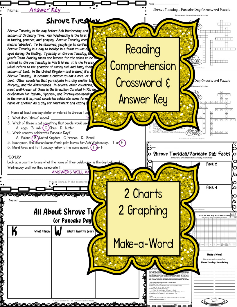 Shrove Tuesday Worksheet & Activity Pack | Made By Teachers