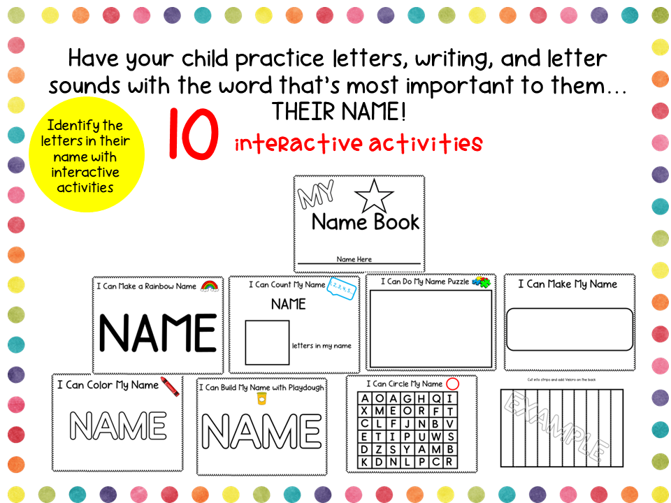 Personalized Name Activities Workbook | Made By Teachers