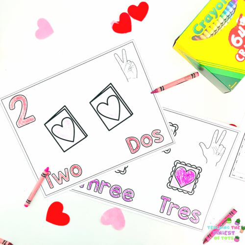 Valentine’s Day Coloring Pages Math Count and Color |Preschool ...