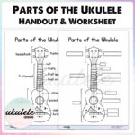 Parts of the UKULELE Handout with Worksheet | Made By Teachers