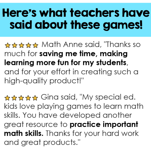 1st Grade Math Scoot Games - Addition, Subtraction, and Place Value ...