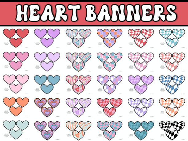 Valentines Day Retro Groovy Bulletin Board Kit and Door Decor | Made By ...