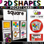 2D Shapes Pocket Chart - 144 Cards | Made By Teachers