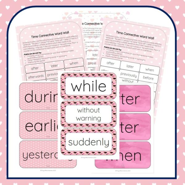 Valentines Time Conjunctions NO PREP Sentence Combining Game and ...