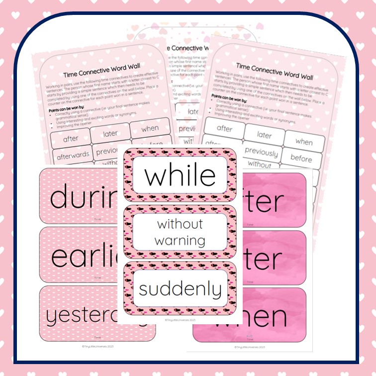 Valentines Time Conjunctions NO PREP Sentence Combining Game and ...