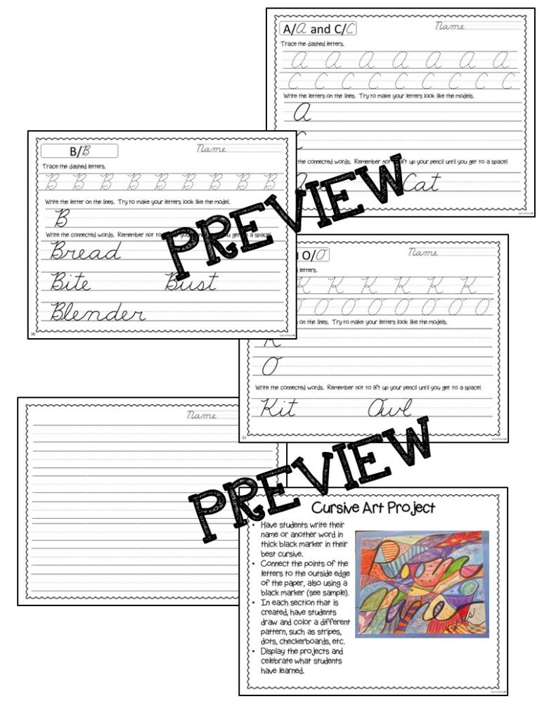 Cursive Handwriting Practice Worksheets | Made By Teachers