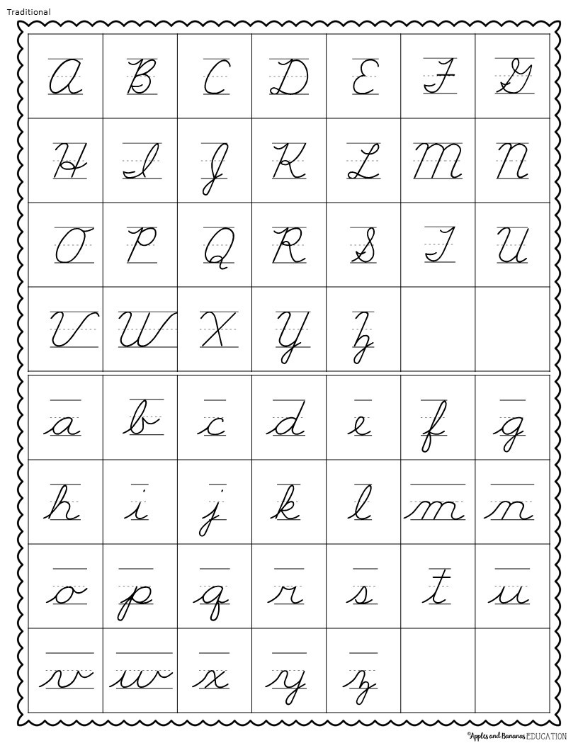 Cursive Handwriting Practice Worksheets | Made By Teachers