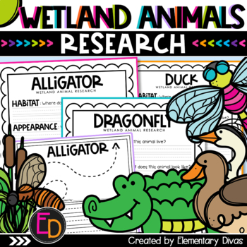 Wetland Animals Research Writing Project | Made By Teachers