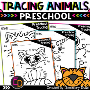 Preschool Back to School Tracing Animals | Made By Teachers