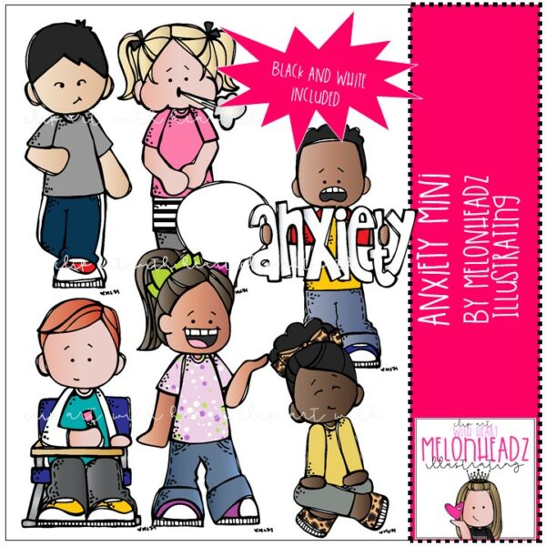 Anxiety clipart MINI by Melonheadz | Made By Teachers