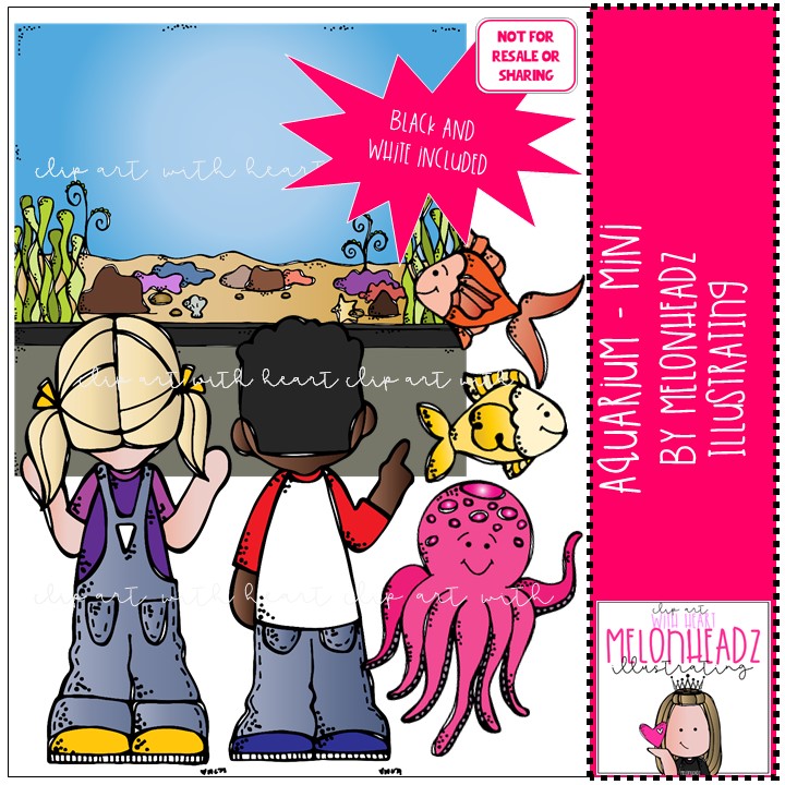 Aquarium clipart MINI by Melonheadz | Made By Teachers
