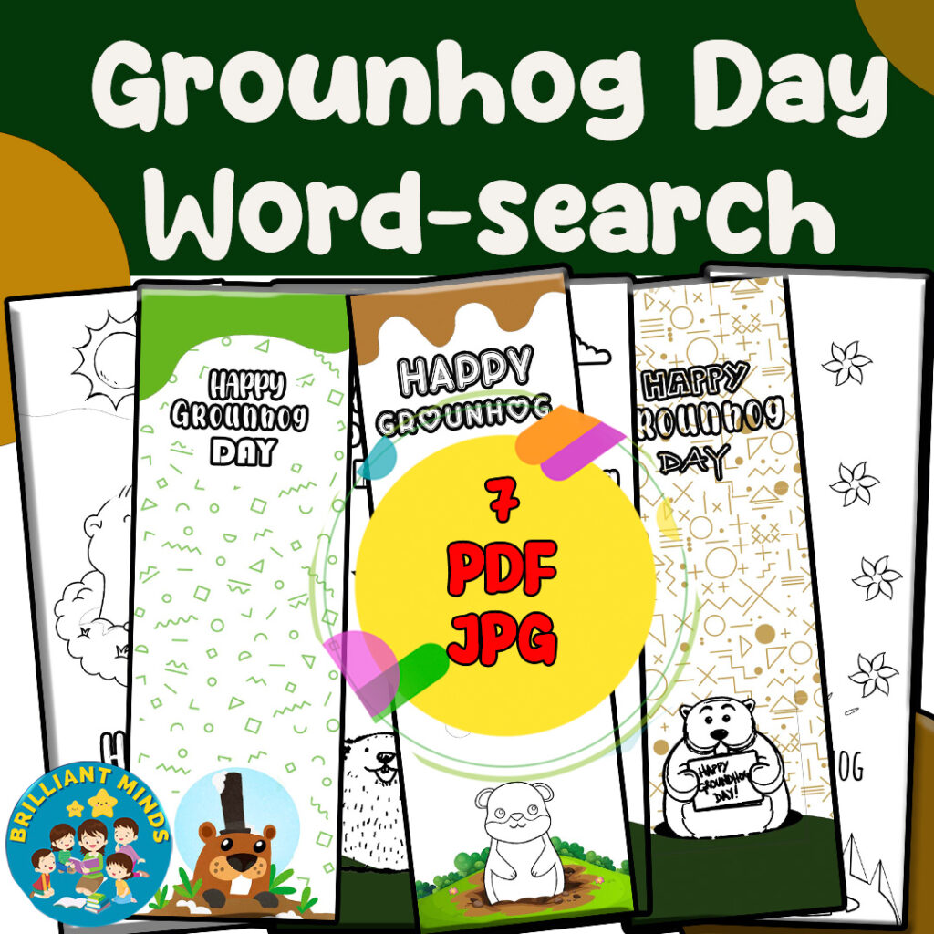 Groundhog Day Bookmarks Coloring Pages Activities and Printables ...