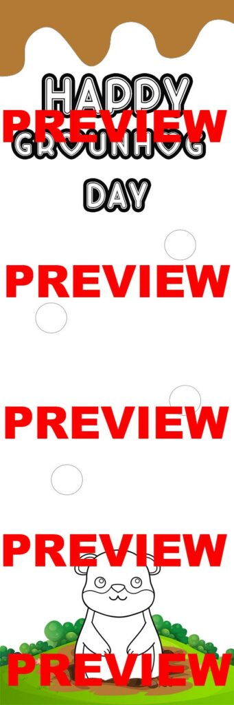 Groundhog Day Bookmarks Coloring Pages Activities and Printables ...