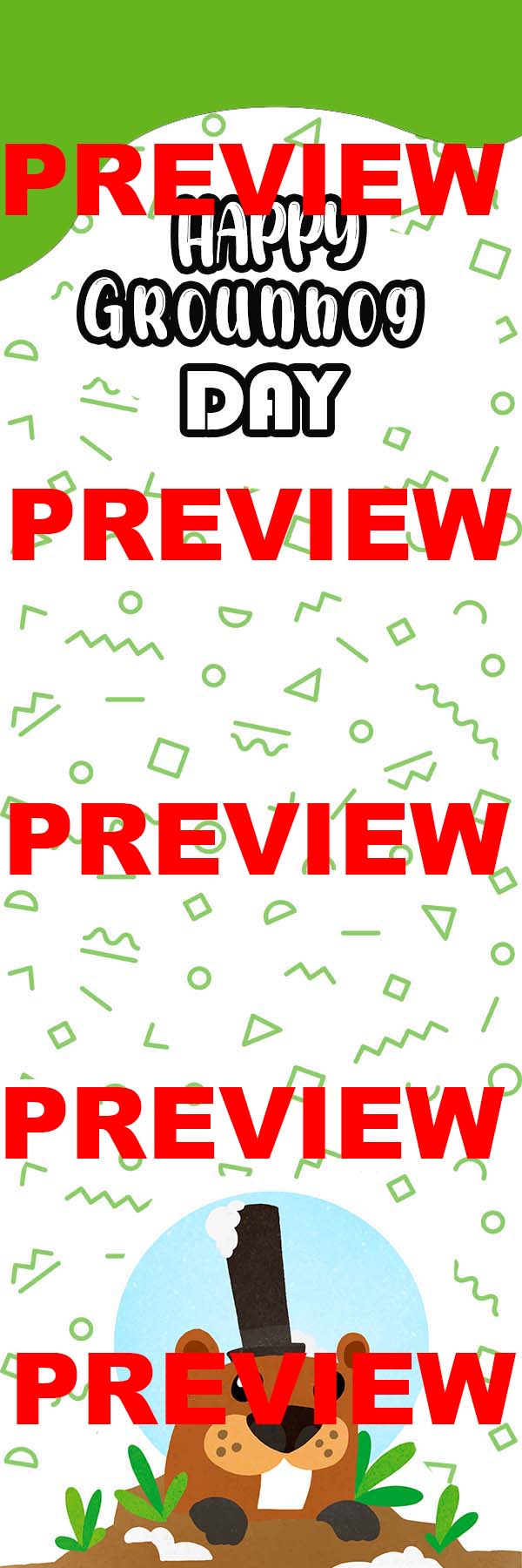 Groundhog Day Bookmarks Coloring Pages Activities and Printables ...