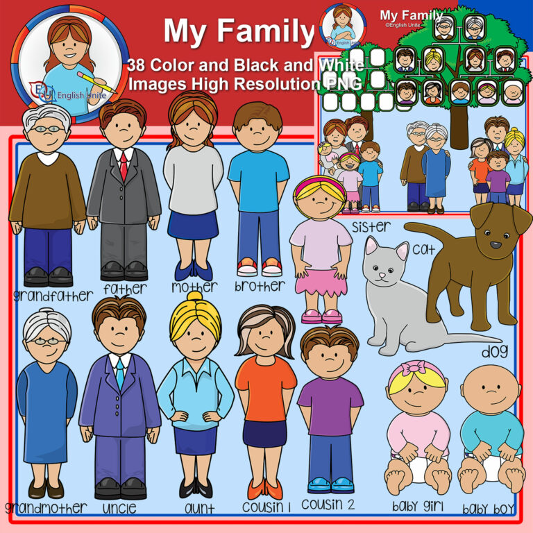 Clip Art - My family | Made By Teachers
