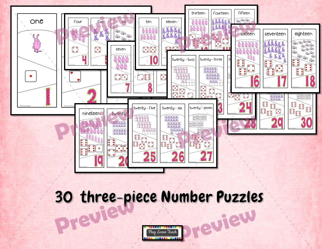 Valentine Number Puzzles | Made By Teachers