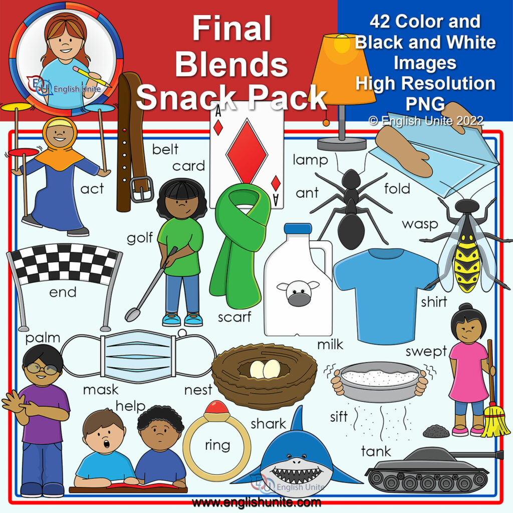 Clip Art - Final Blends Snack Pack | Made By Teachers