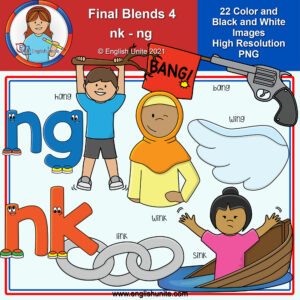 Clip Art - Final Blends 4 (ng/nk) | Made By Teachers