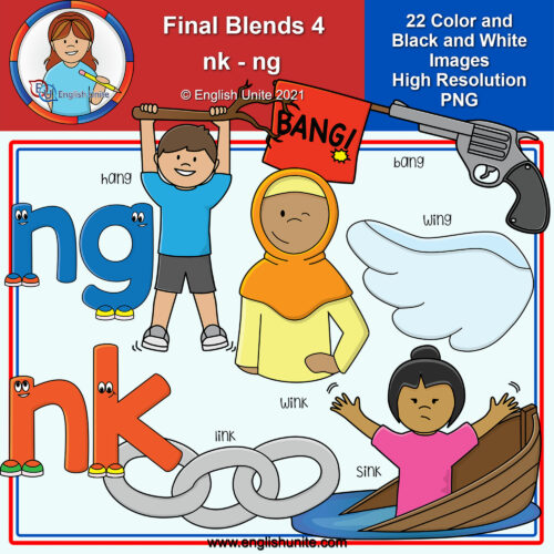 Clip Art - Final Blends 4 (ng/nk) | Made By Teachers