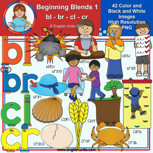 Clip Art - Beginning Blends Bundle | Made By Teachers