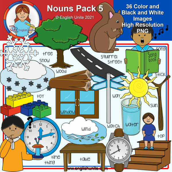 Clip Art - Nouns Pack 5 | Made By Teachers