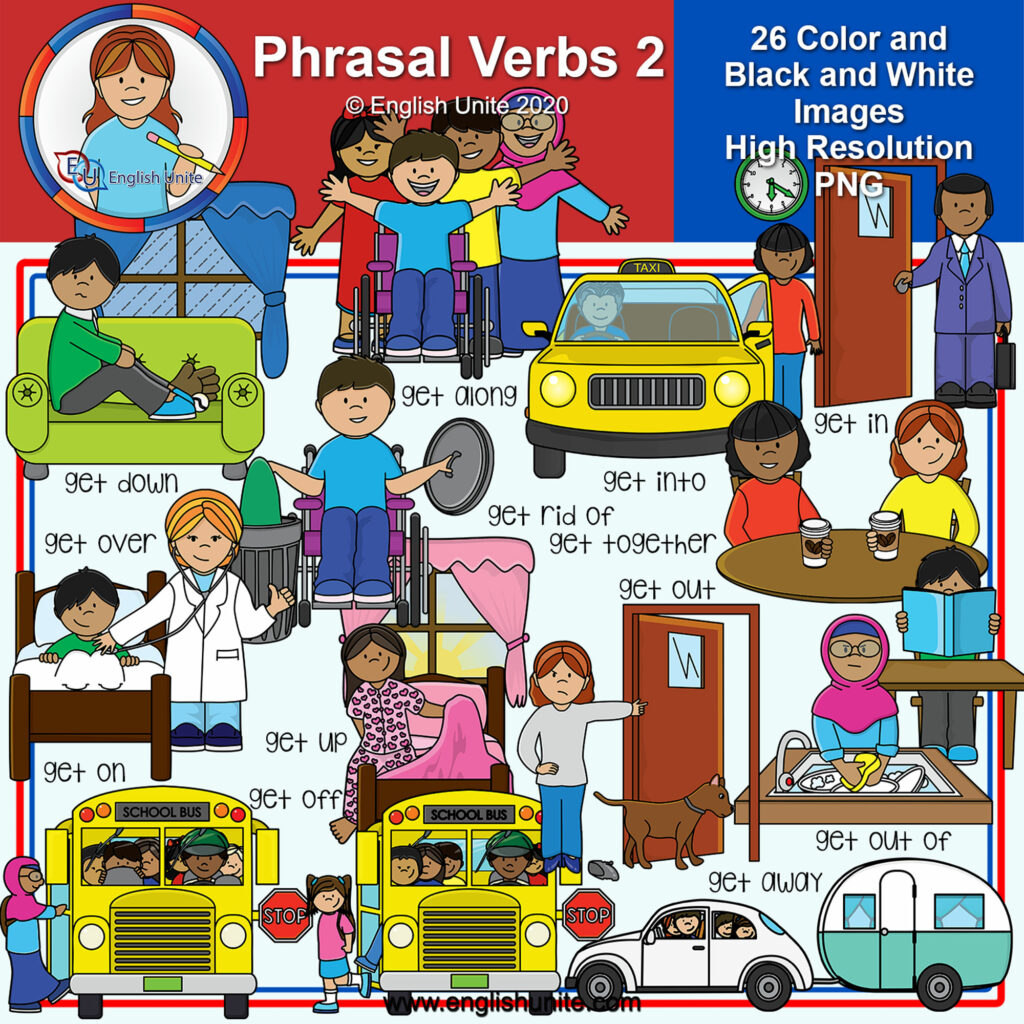 Clip Art - Phrasal Verbs Pack 2 | Made By Teachers