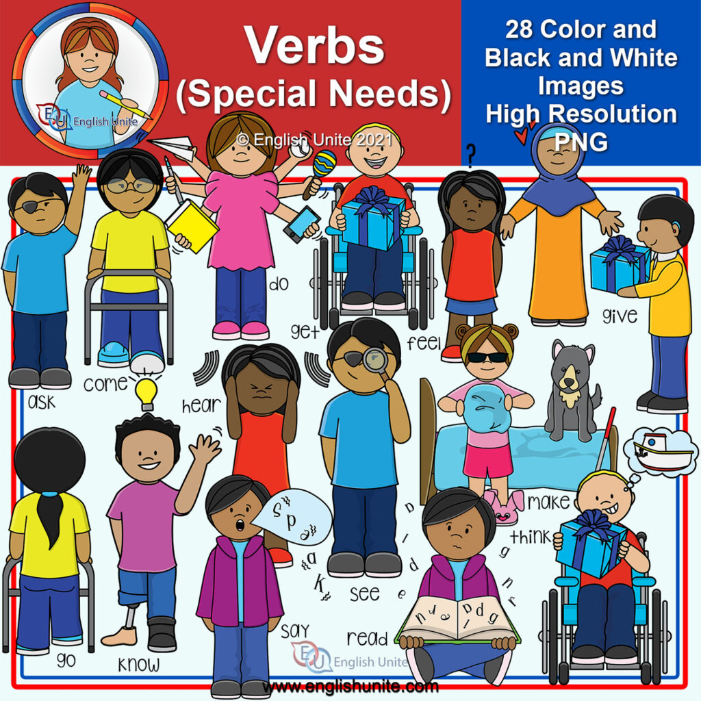 Clip Art - Verbs Special Needs | Made By Teachers