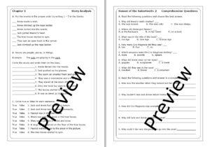 Magic Tree House "Sunset of the Sabertooth" worksheets | Made By Teachers