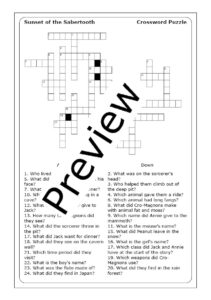 Magic Tree House "Sunset of the Sabertooth" worksheets | Made By Teachers