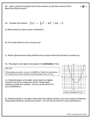 Calculus AP AB Review Study Guide with Problems | Made By Teachers