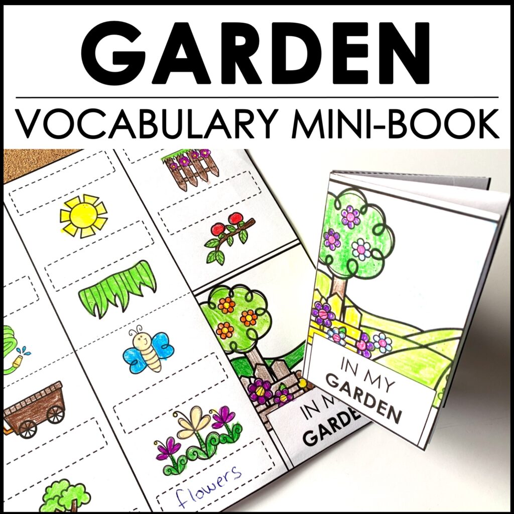 Garden Vocabulary Mini-Book | Basic Outdoor Vocabulary Picture ...