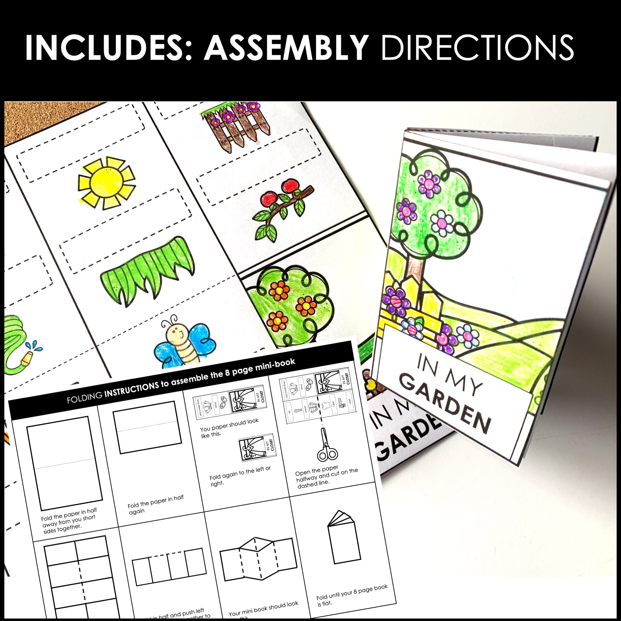 Garden Vocabulary Mini-Book | Basic Outdoor Vocabulary Picture ...
